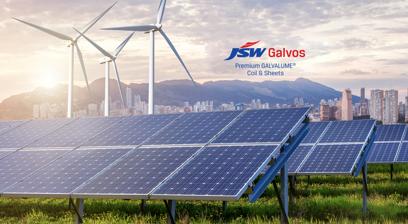 JSW Galvos | Premium Galvalume Sheets for Solar Structures