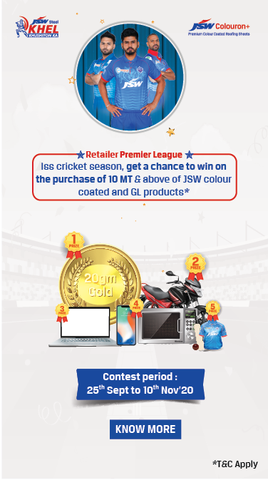 JSW Colouron+ | Colour Coated Steel Roof Sheets