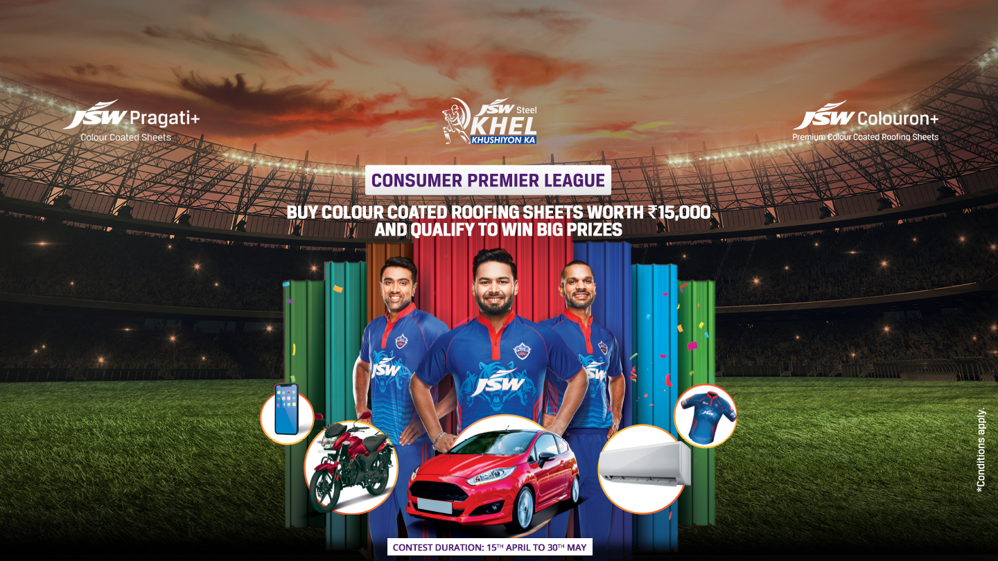 JSW Colouron+ | Colour Coated Steel Roof Sheets